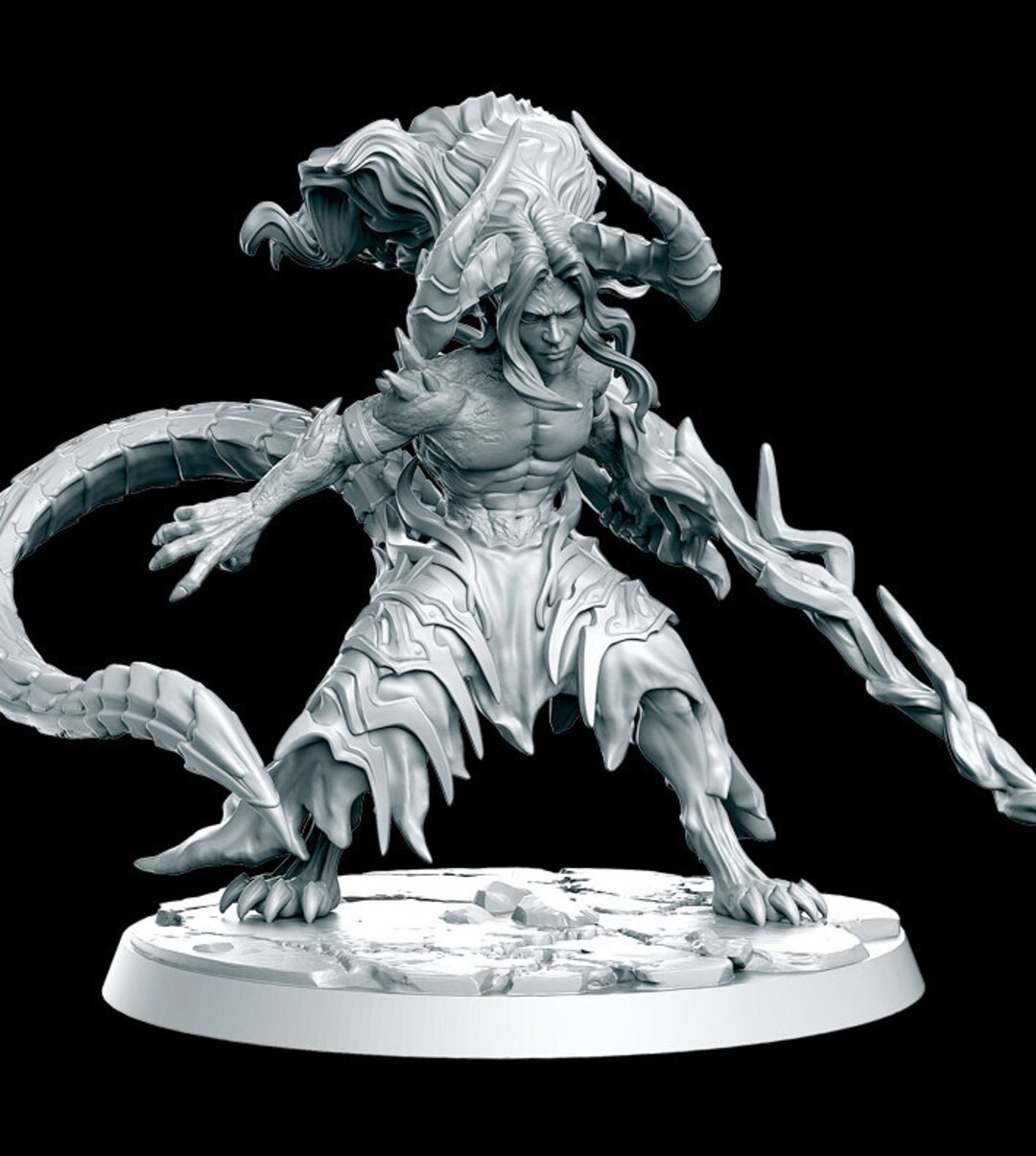 Fantasy Miniature the Draco Warrior - Etsy