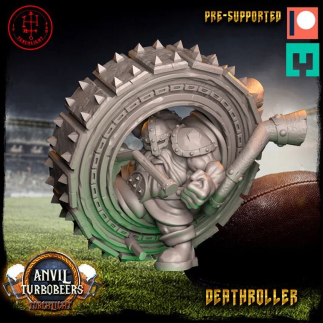 Dwarf Death Roller Turbobeers Fantasy Football Mythbowl - Etsy