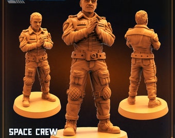 Space Crew Warrant Officer 32mm Scale Alien Miniature RPG Sci Fi ...