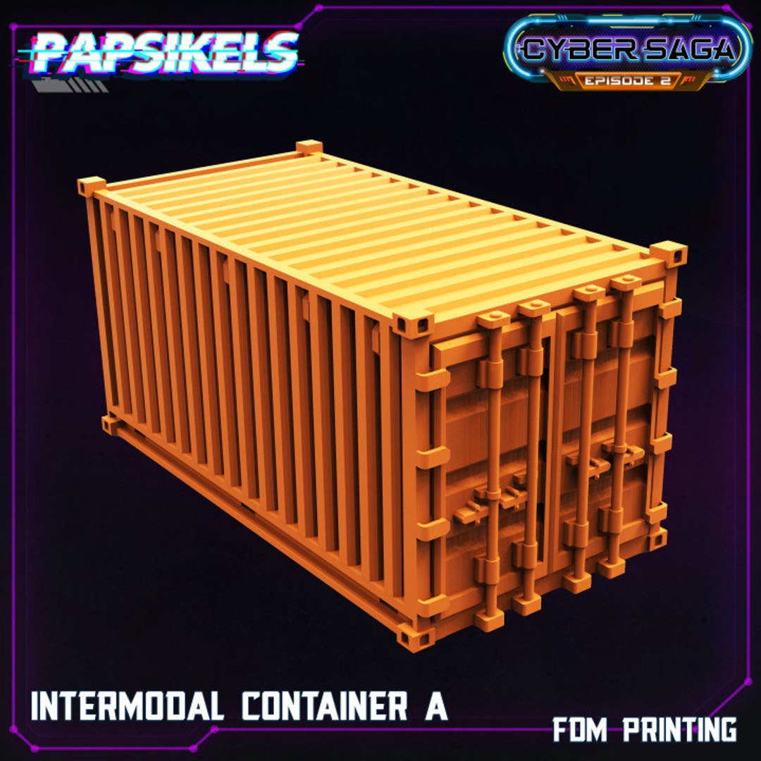 Sci-fi Gaming Miniature Intermodal Container - Etsy