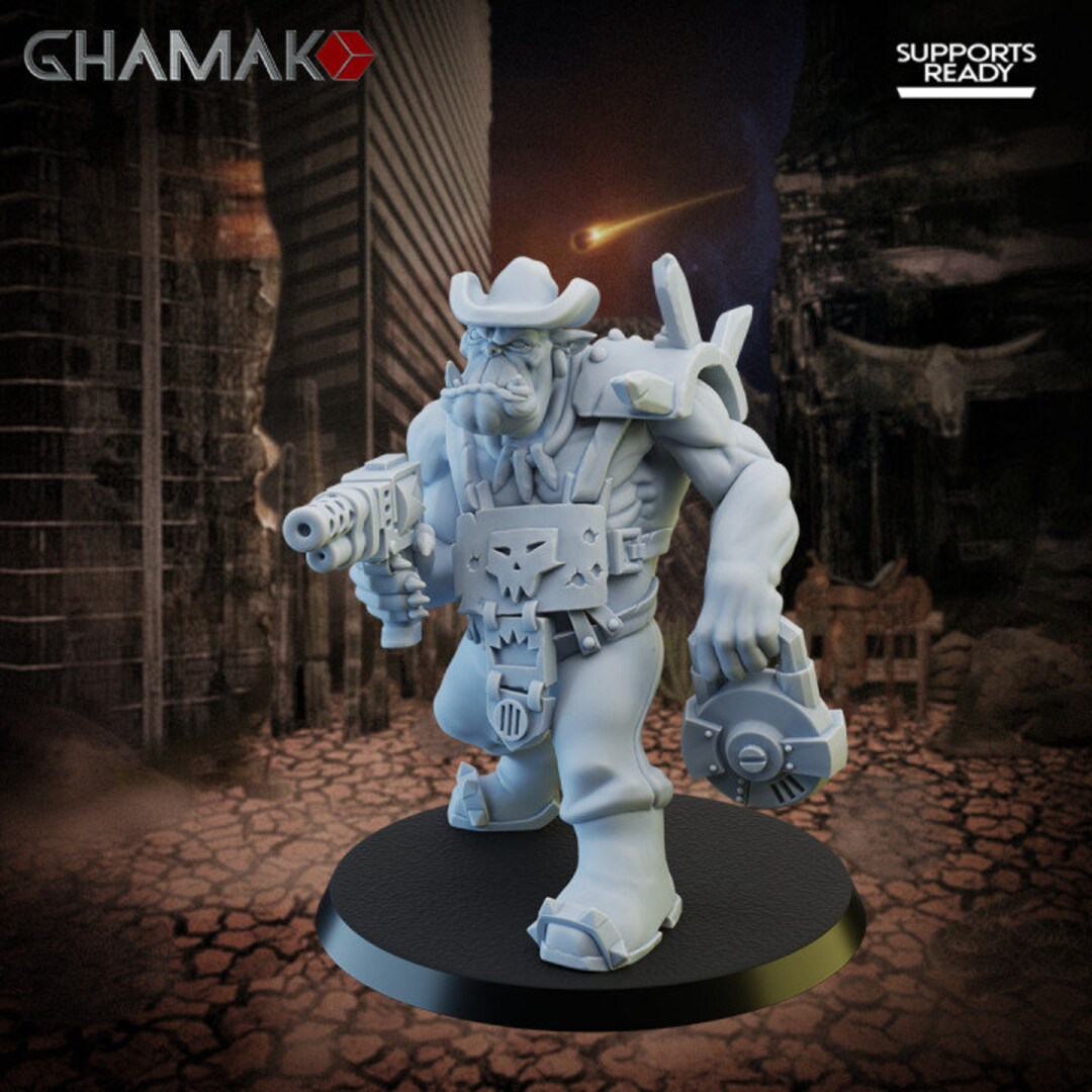 Fantasy Miniature Wild West Orkz Bullboyz 3 - Etsy