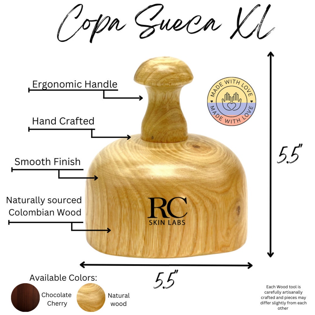 Maderoterapia Colombiana Copa Sueca XL / Woodtherapy XL Swedish Cup 1 ...