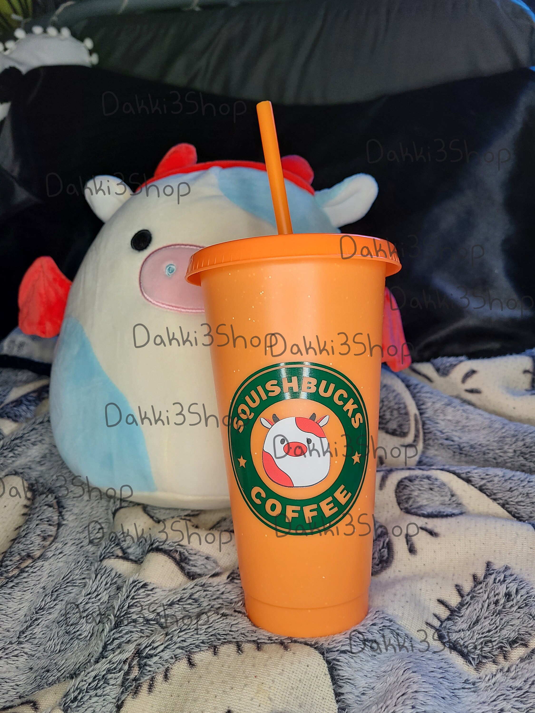 Starbucks Squishmallow Cup Tumbler With Lid and Straw - Etsy