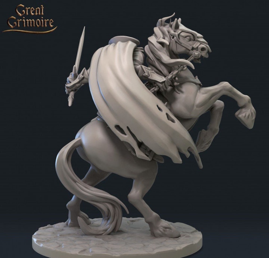 Headless Horseman Miniature Fantasy Tabletop RPG Dnd 5e D&D - Etsy