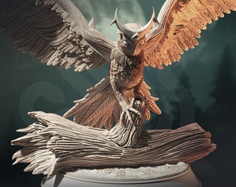 Dnd Miniature Giant Owl - Etsy
