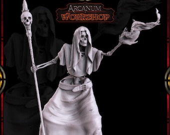 Undead Mage Miniature - Etsy