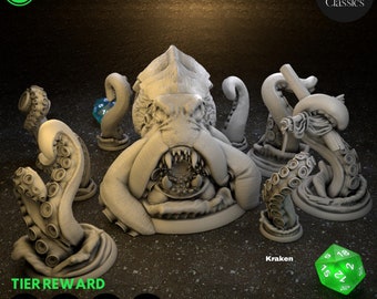 Dnd Mini Kraken - Etsy