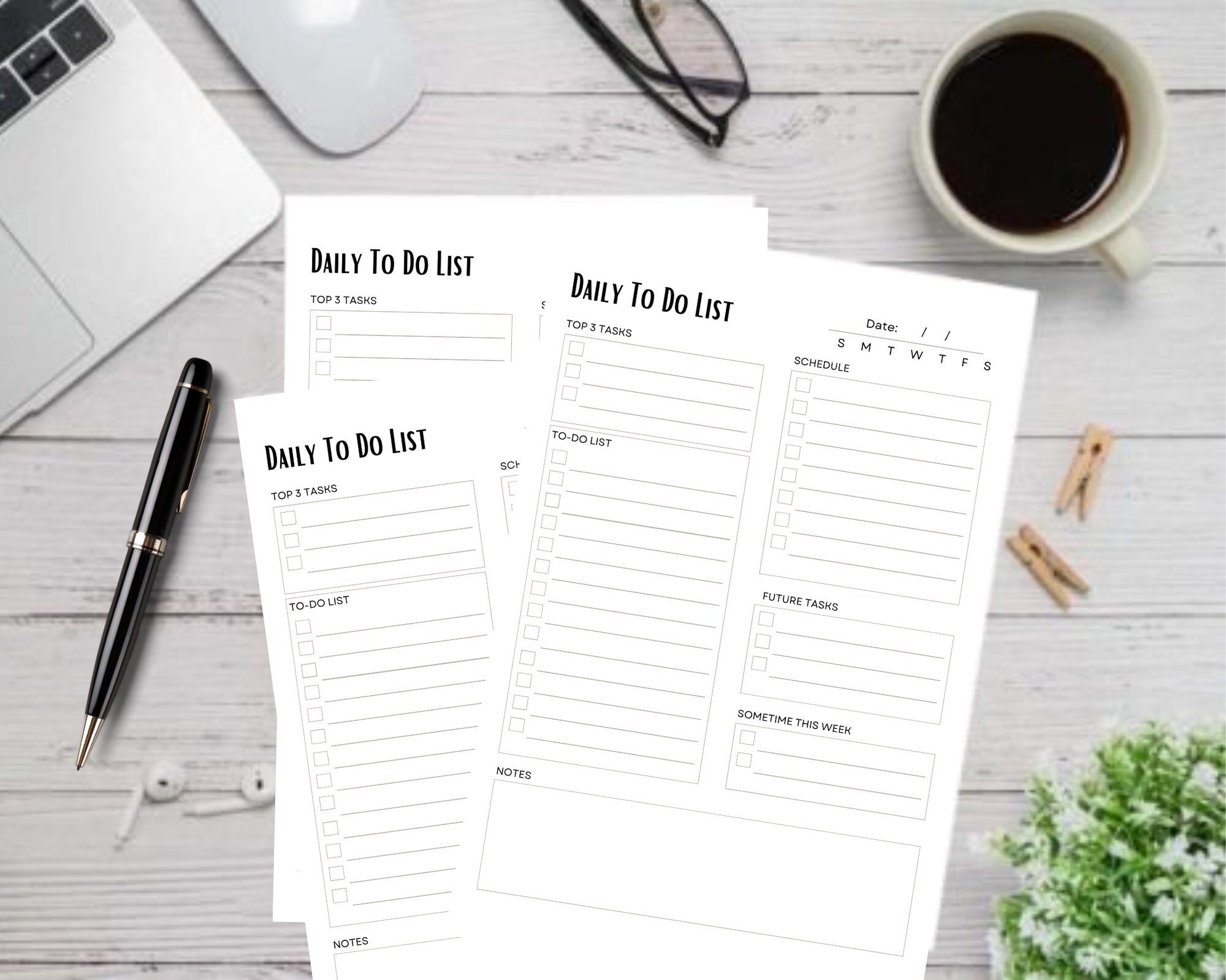 To Do List Printable, to Do List Template, Planner Inserts, Daily to Do ...