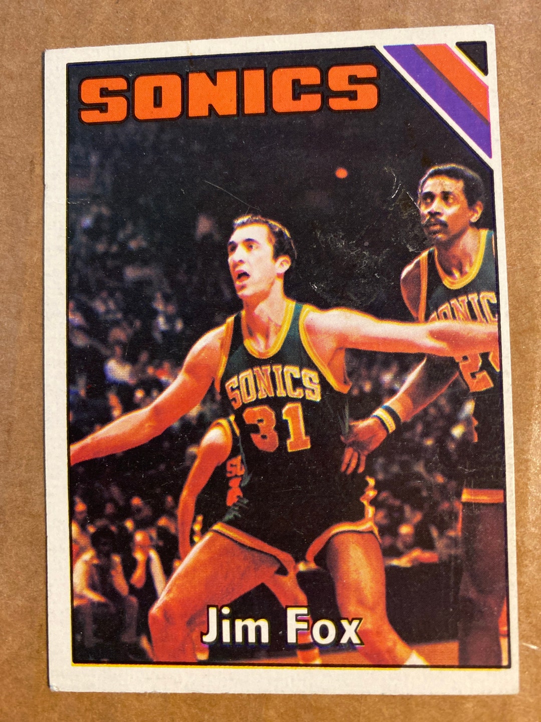 1975 Topps Chewing Gum Sonics Jim Fox - Etsy