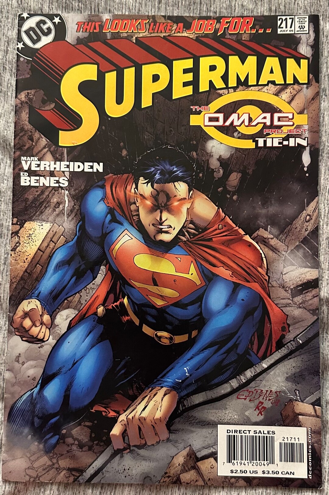 Superman Vol 2 217 the Omac Project Tie-in - Etsy