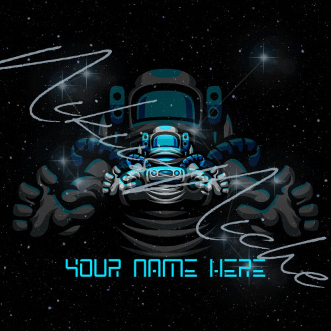 Blue Astro Twitch Logo - Etsy