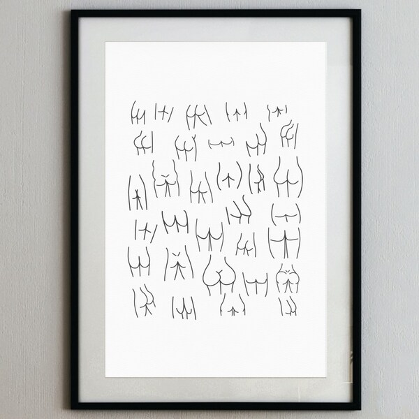 Female Buttocks Art - Etsy