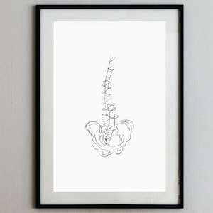 Spine Chiropractor Printable Art Health Care Business, Minimalistic ...