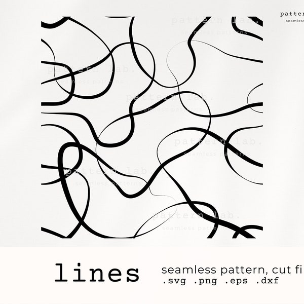 Curvy Lines Svg - Etsy