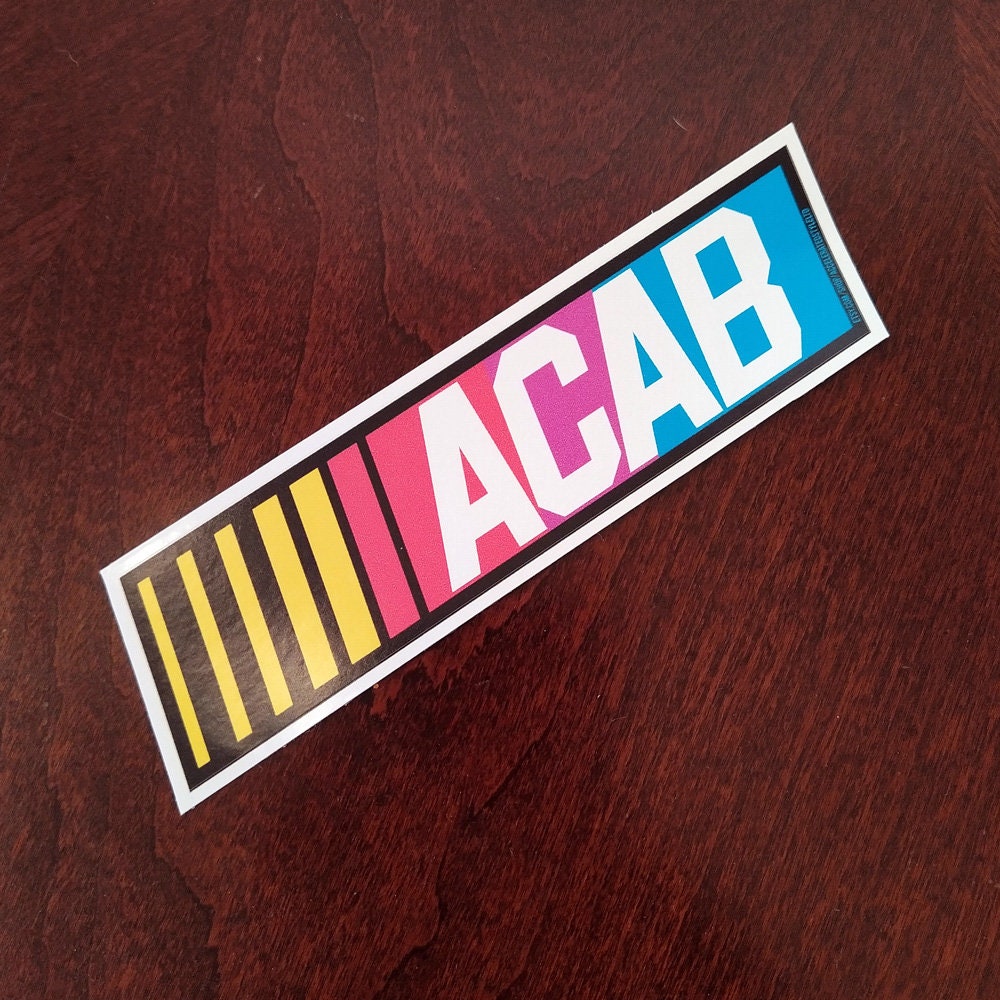 ACAB Bumper Sticker/window Decal/vinyl Sticker - Etsy