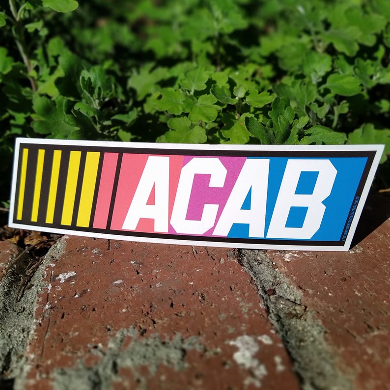 ACAB Bumper Sticker/window Decal/vinyl Sticker - Etsy