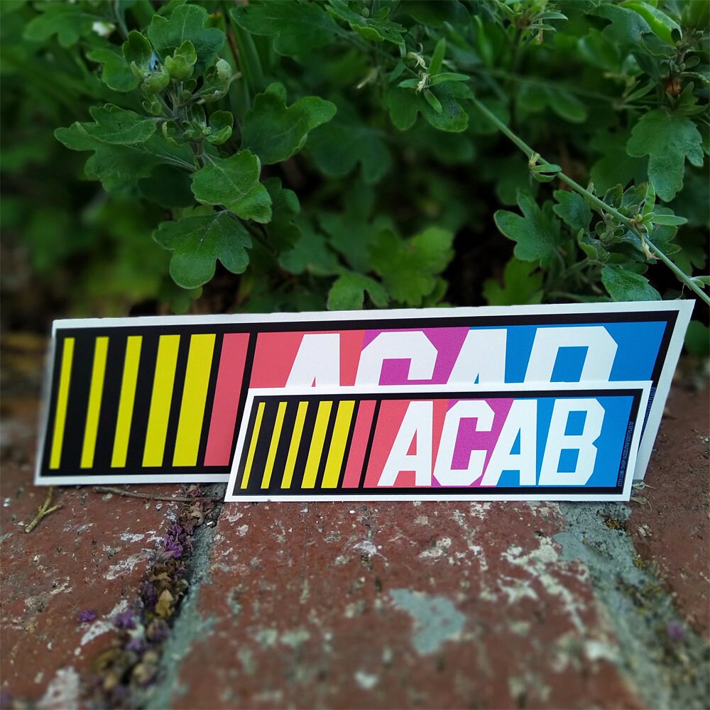 ACAB Bumper Sticker/window Decal/vinyl Sticker - Etsy