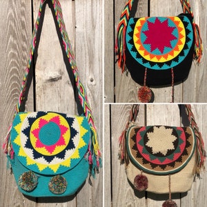 Colorful Crochet Bags With Cover - Etsy