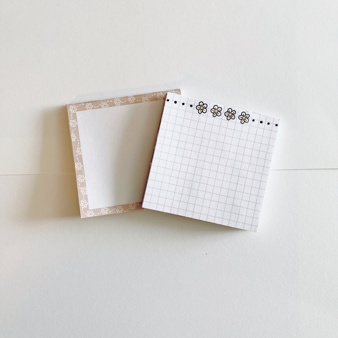 Daisy Handmade Memo Notepads, Stationery, Cute Notepad, Memo Sheets - Etsy