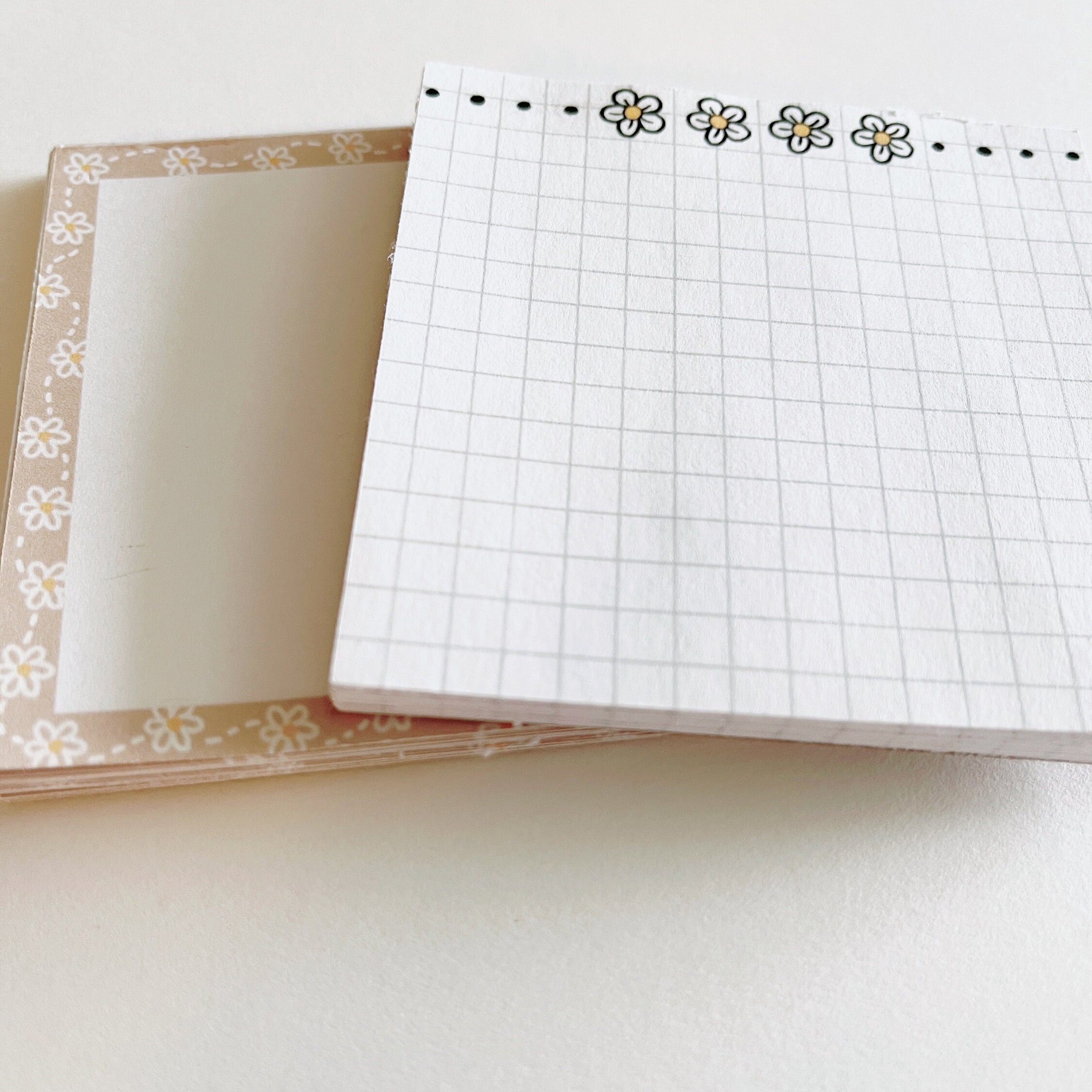 Daisy Handmade Memo Notepads Stationery Cute Notepad Memo - Etsy
