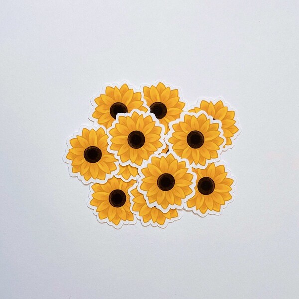 Scrapbook Sunflower Stickers - Etsy