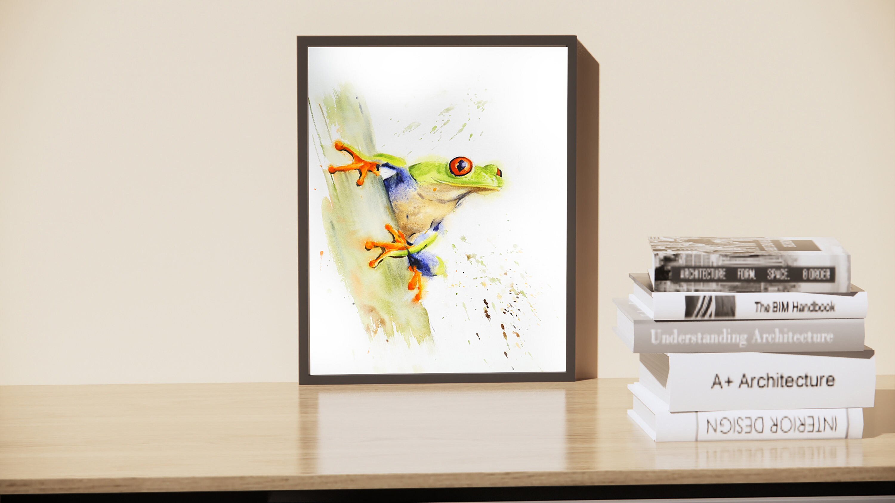 Watercolor Printing, Red Eyed Tree Frog, Fine Art Print, Frog Art Print ...