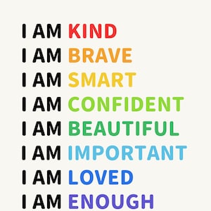 I Am Positive Affirmation Posters for Classrooms - Etsy