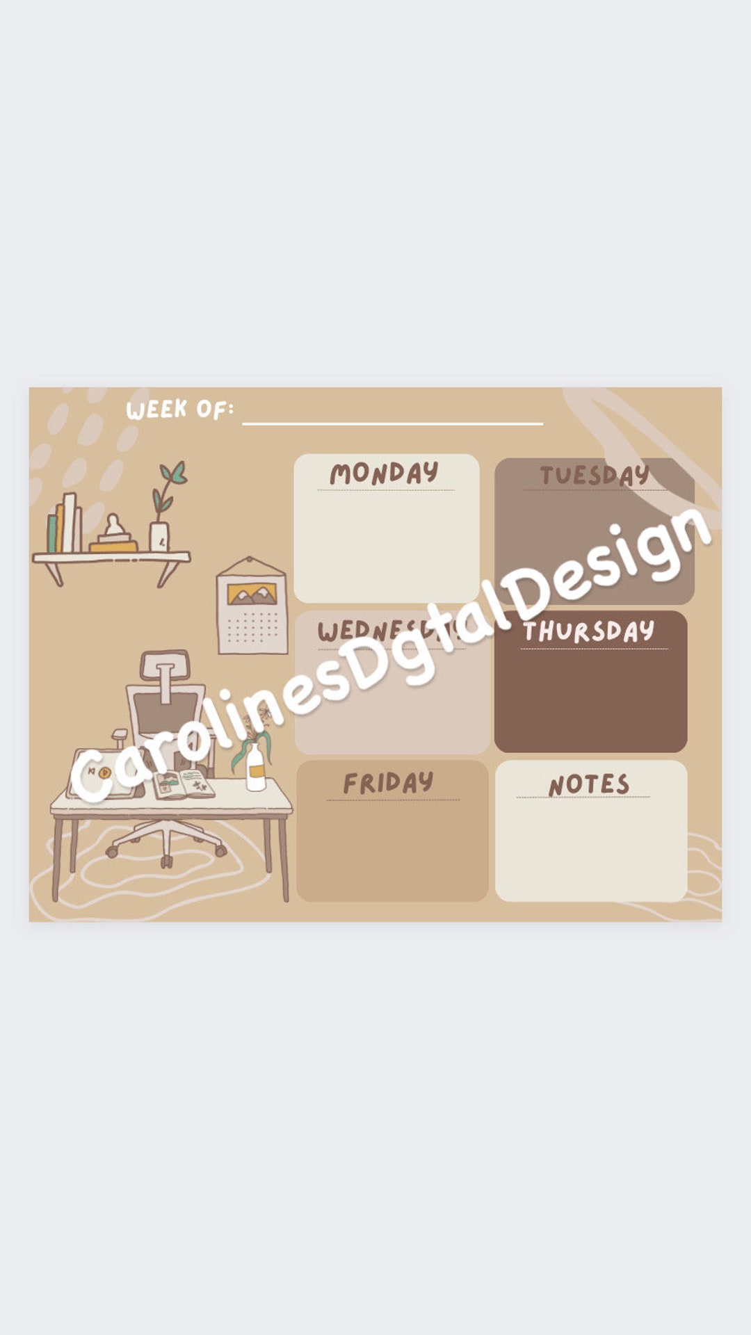 Cute Weekly Planner and Journal - Etsy