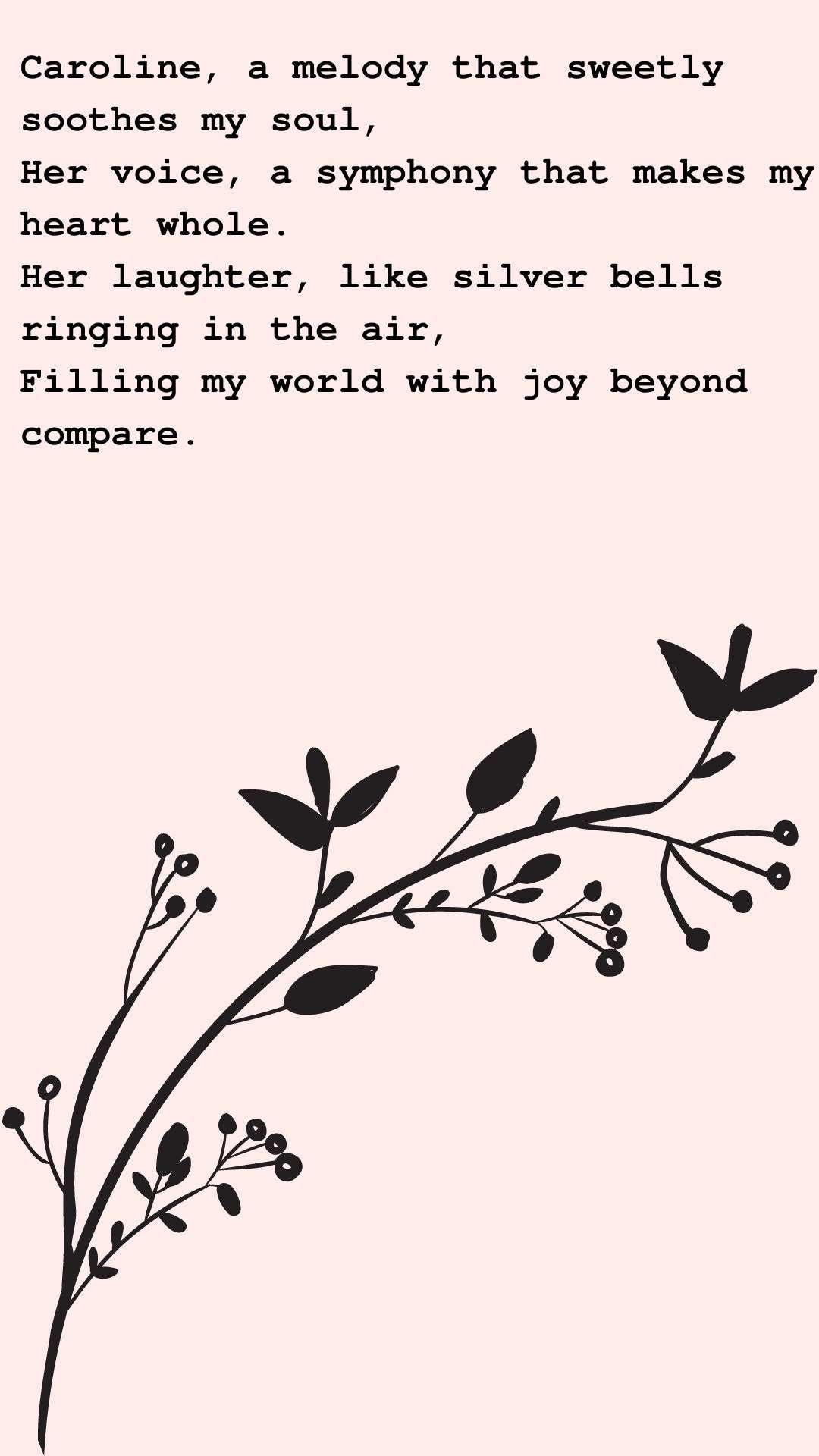 Custom Name Poem - Etsy