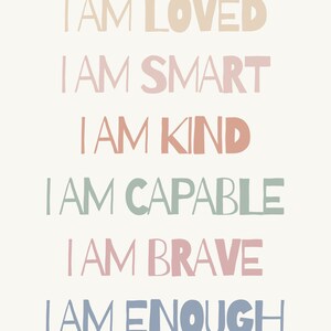 I Am Positive Affirmation Posters for Classrooms - Etsy