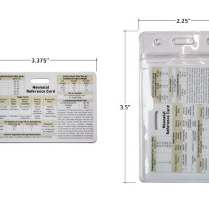 Neonatal Reference Card - NRP - Apgars - NICU Nurse - NNP - Quick Badge ...
