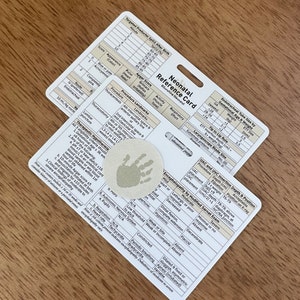 Neonatal Reference Card - NRP - Apgars - NICU Nurse - NNP - Quick Badge ...