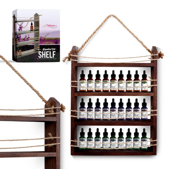 Essential Oil Wall Shelf Essential Oil Storage Essential | Etsy