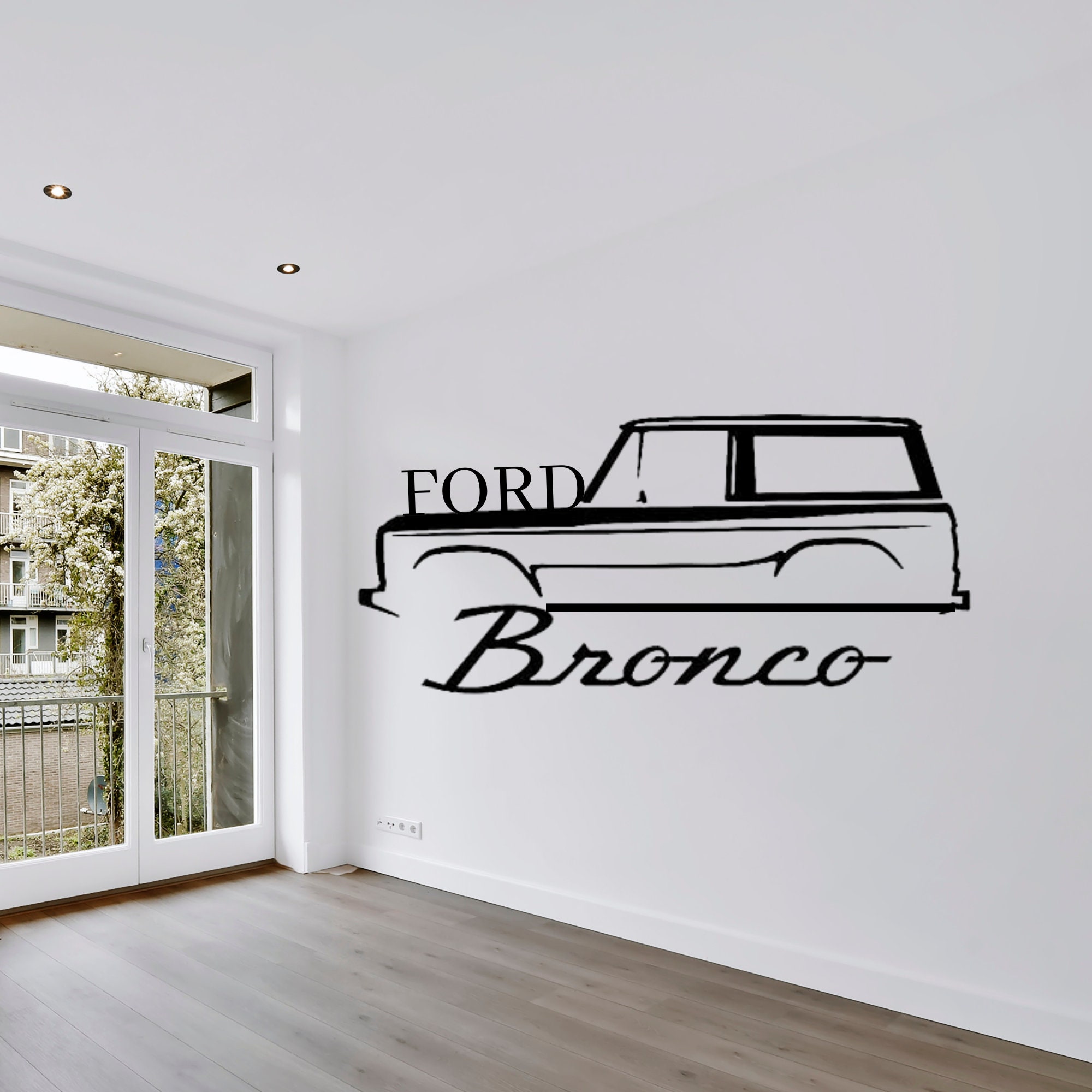 Ford Bronco Logo Wall Art, Bronco Monogram, Ford Bronco Metal Decor ...