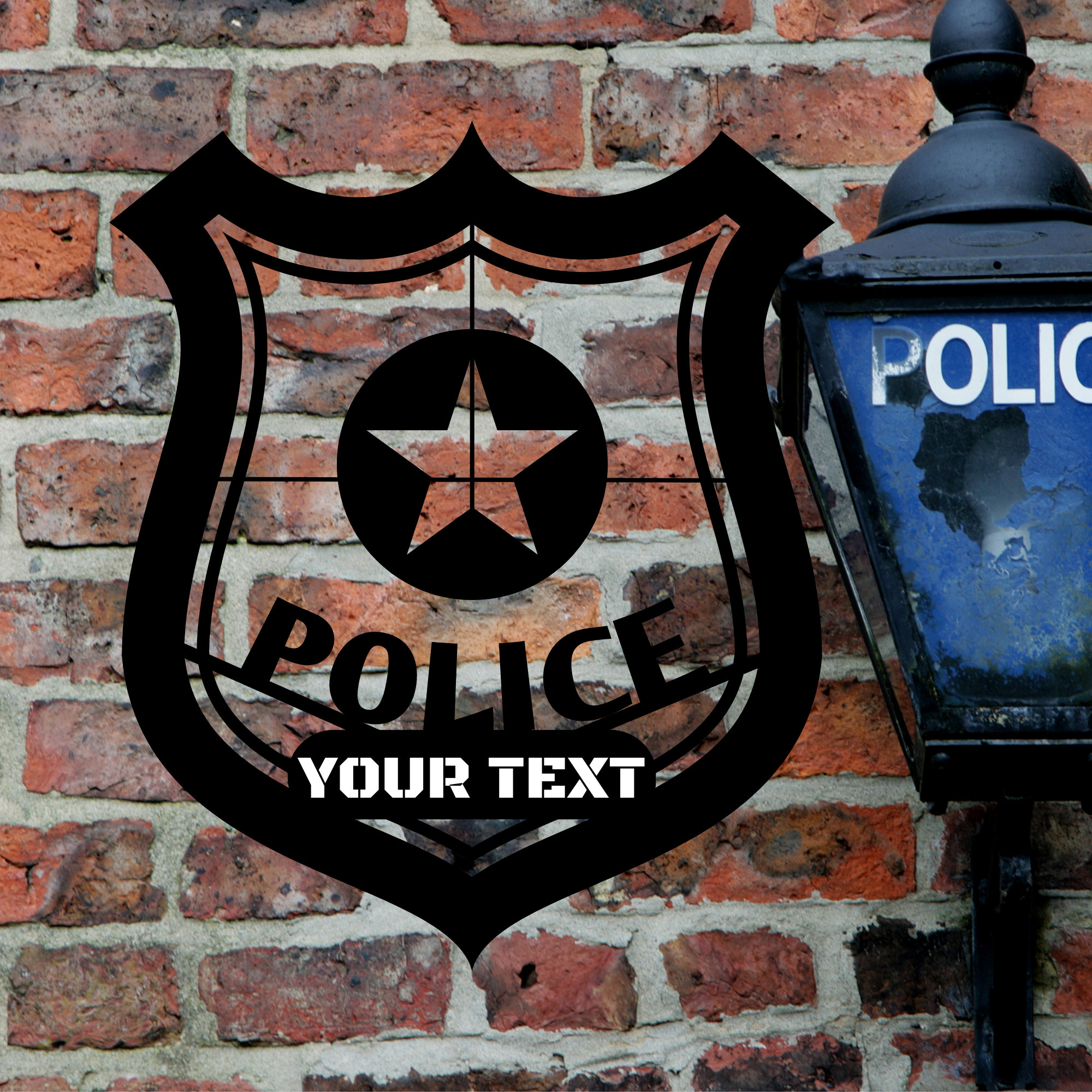 Police Metal Monogram, Custom Police Logo, Police Metal Art, Policemen ...