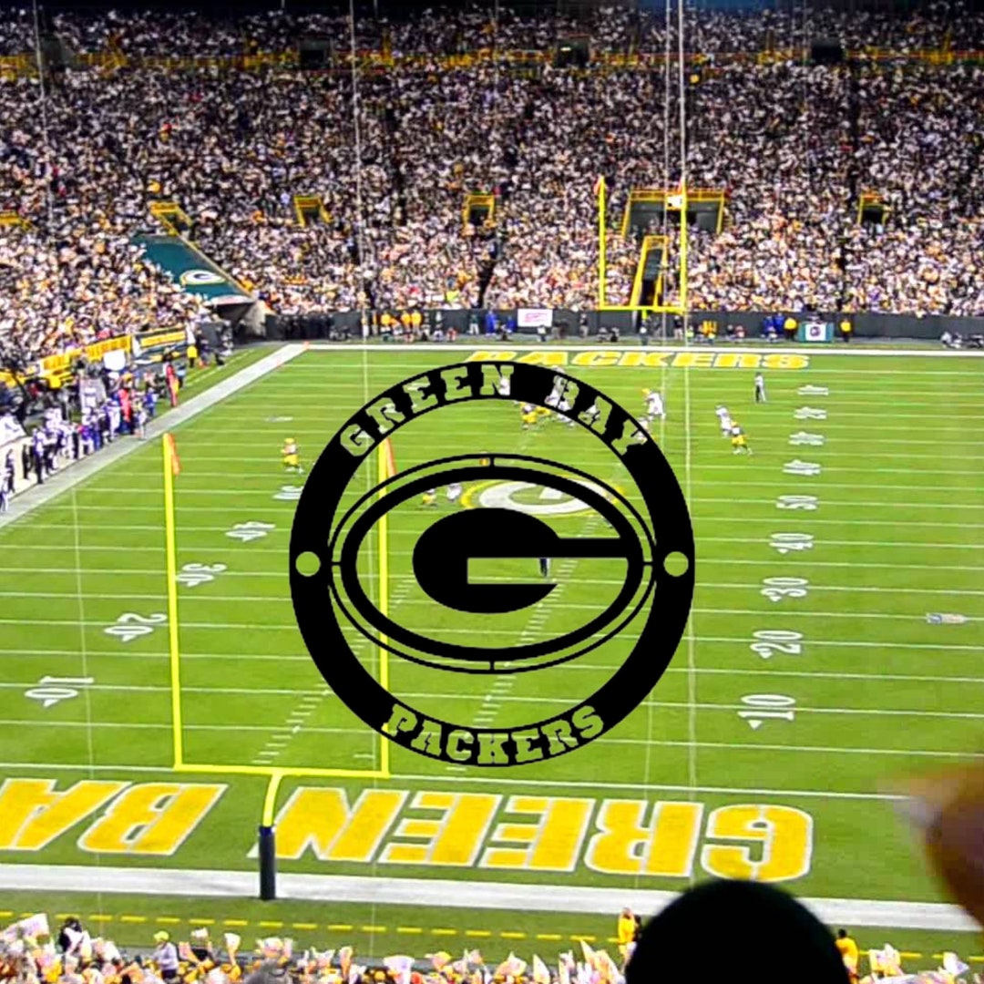 Green Bay Packers Logo Metal Wall Art, Packers Football Wall Decor ...