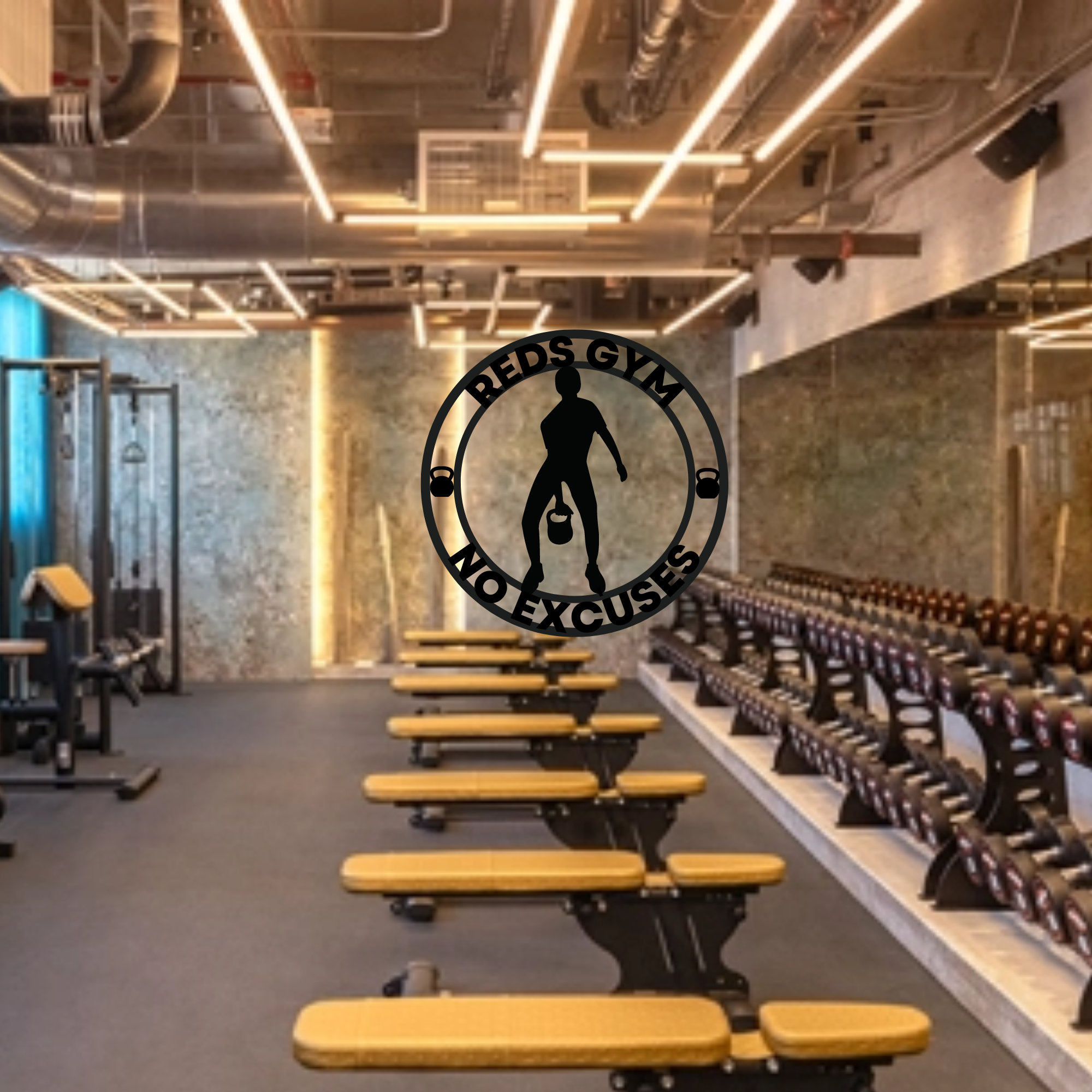 Gym Metal Wall Art, Personalized Home Gym Signs for Workout Room ...