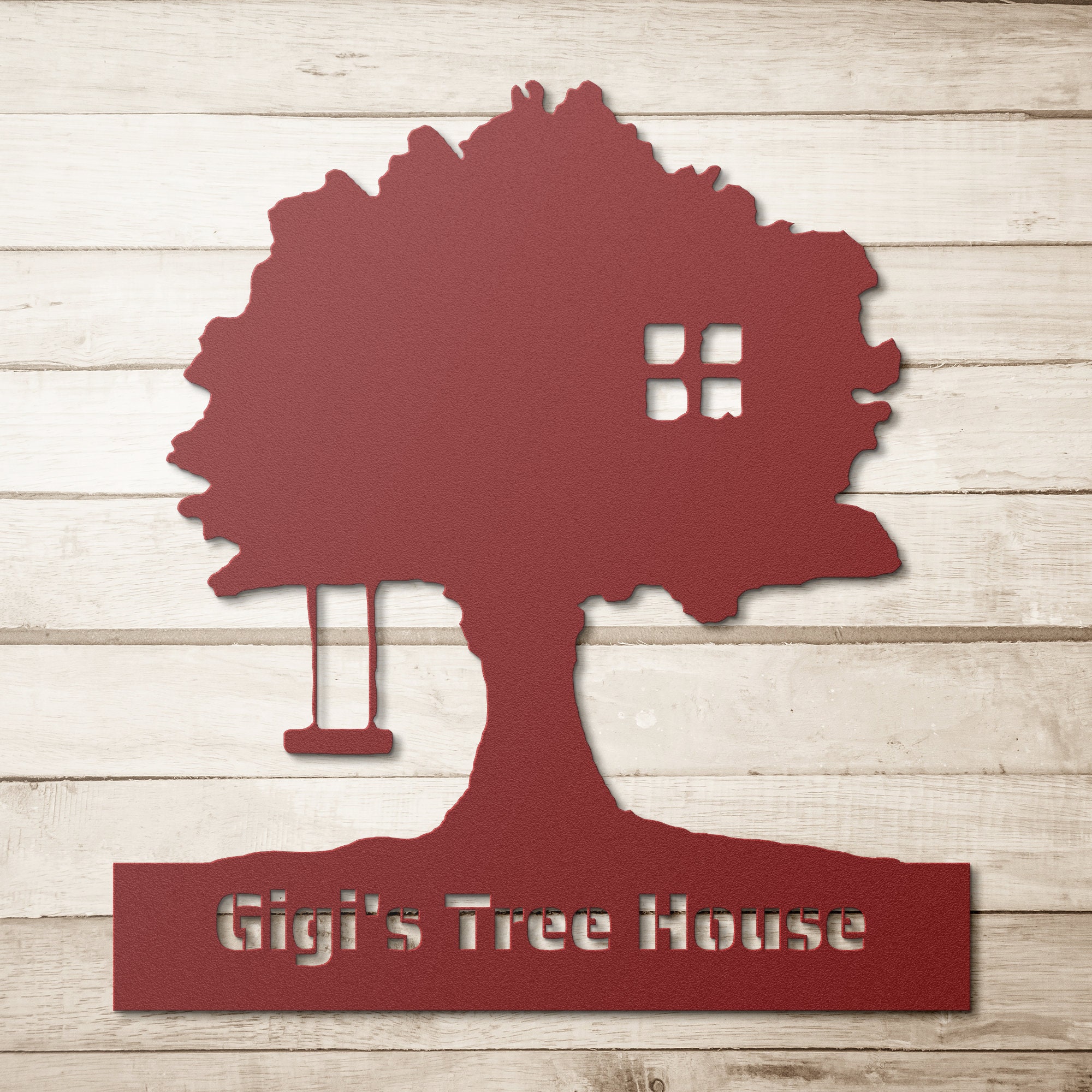 Custom Treehouse Sign, Vintage Style Tree House Wall Art, Tree House ...