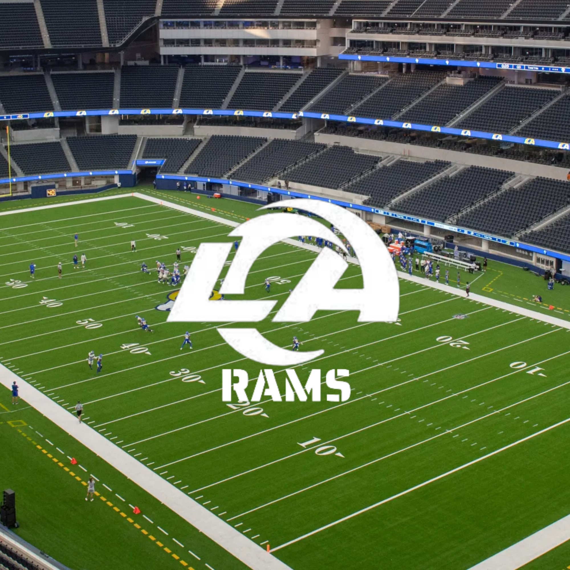 Los Angeles Rams Logo Metal Wall Art, La Rams Metal Wall Decor, Custom ...