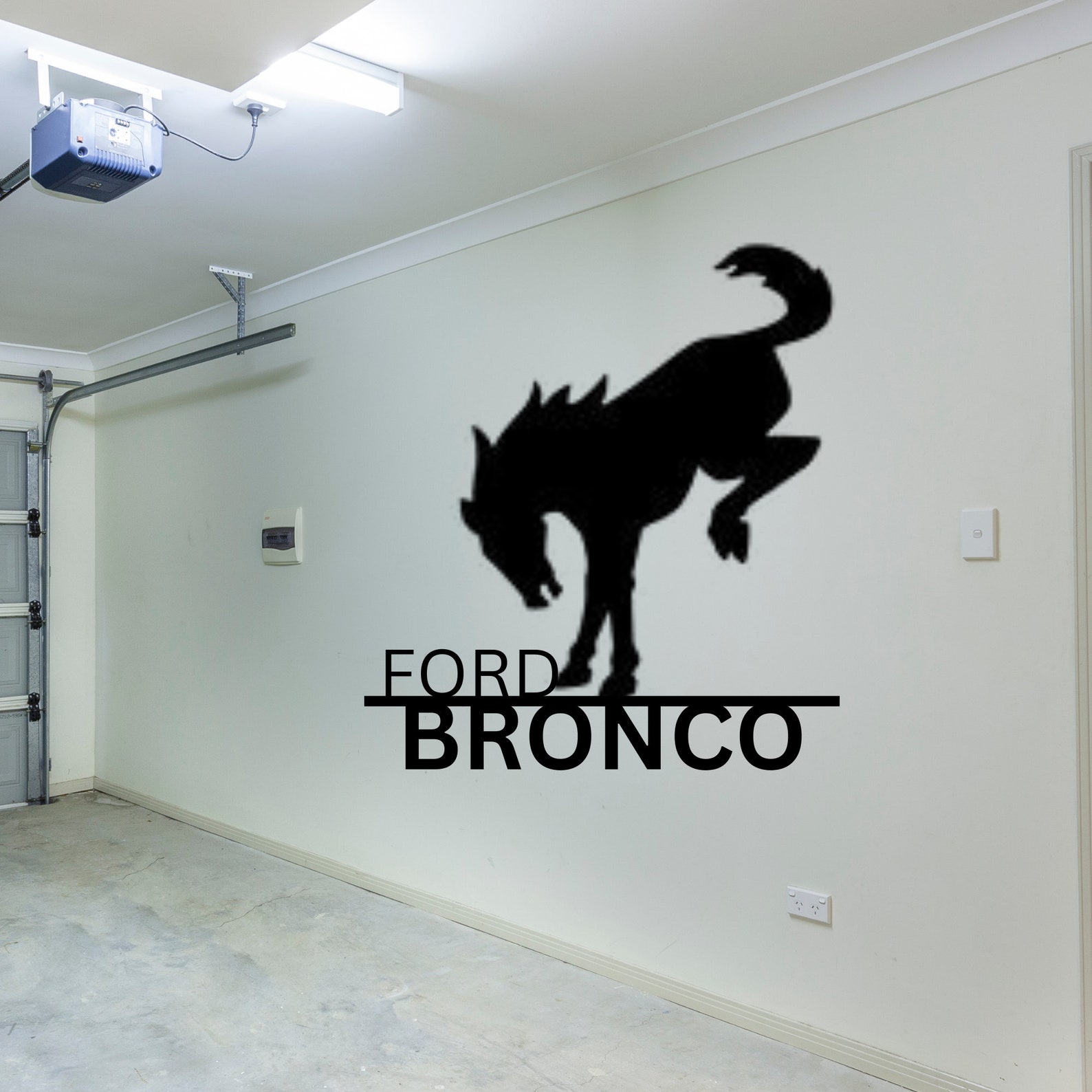 Ford Bronco Logo Wall Art, Ford Bronco Logo Monogram, Built Ford Tough ...
