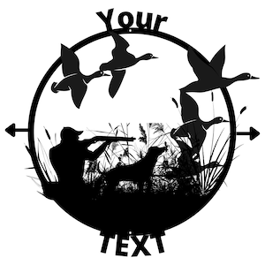 Duck Hunter Metal Wall Art, Duck Camp Wall Decor, Metal Wall Art for ...