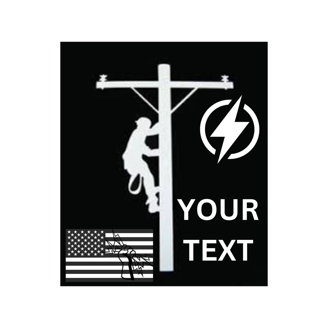 Electrician Monogram Metal Wall Art, Linemen Monogram, Linemen Gift ...