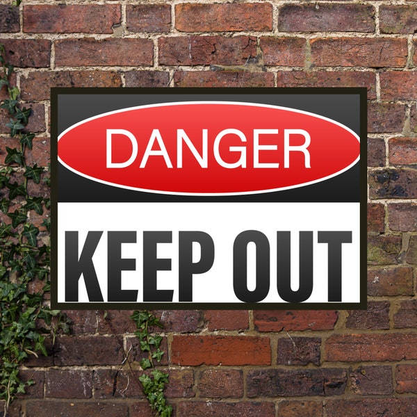 Keep Out Signs - Etsy