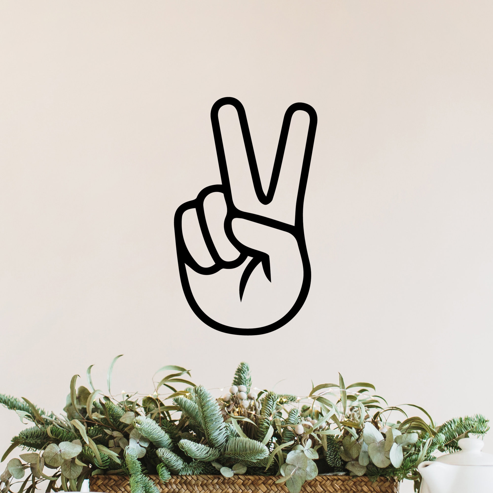 Metal Peace Sign-metal Wall Decor With Peace Sign- Peace Sign Metal ...