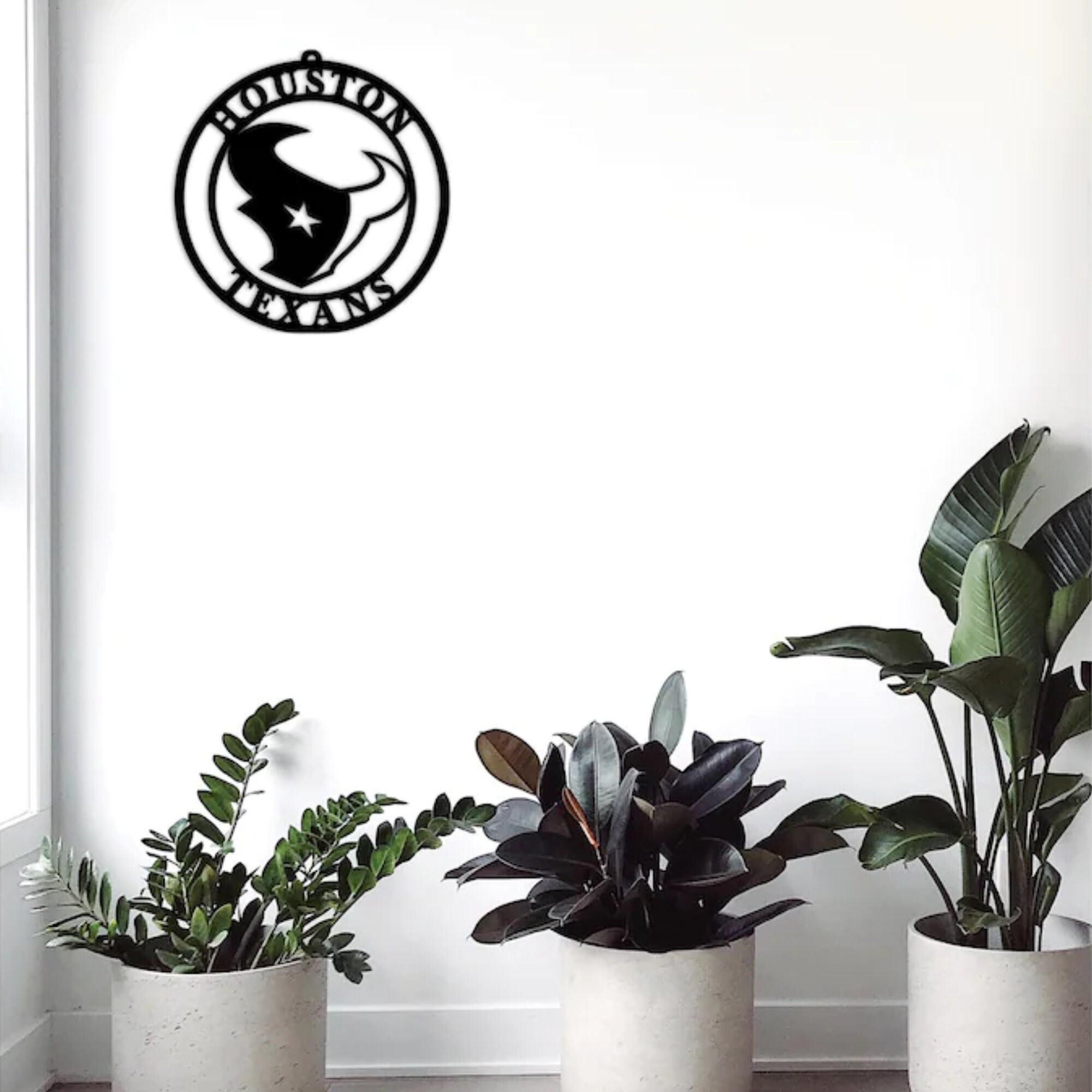 Houston Texan Logo Metal Wall Art, Texan Football Metal Wall Decor ...