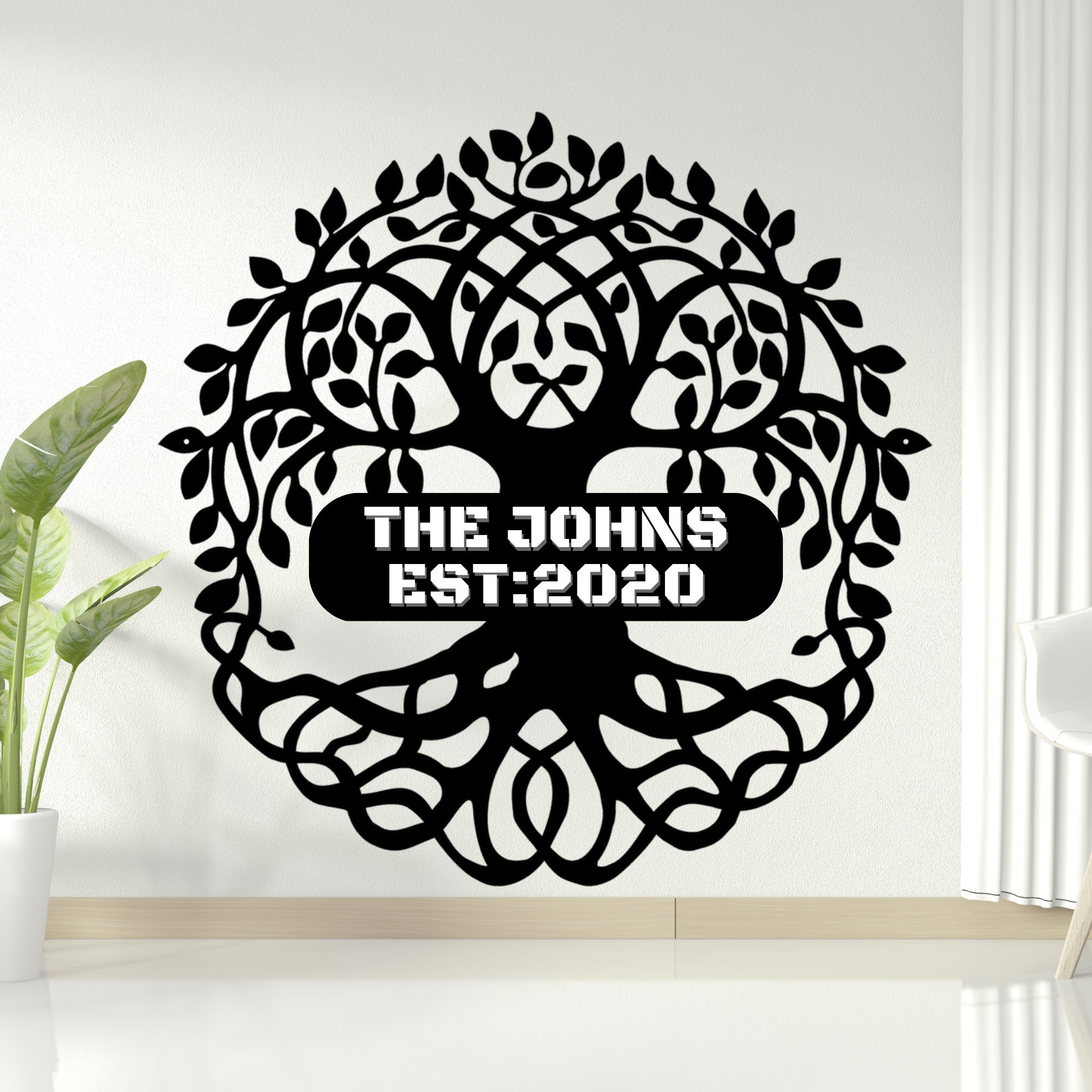 Metal Tree Sign, Valentines Sign, Daughter Sign, Mothers Day Gift, Mom ...