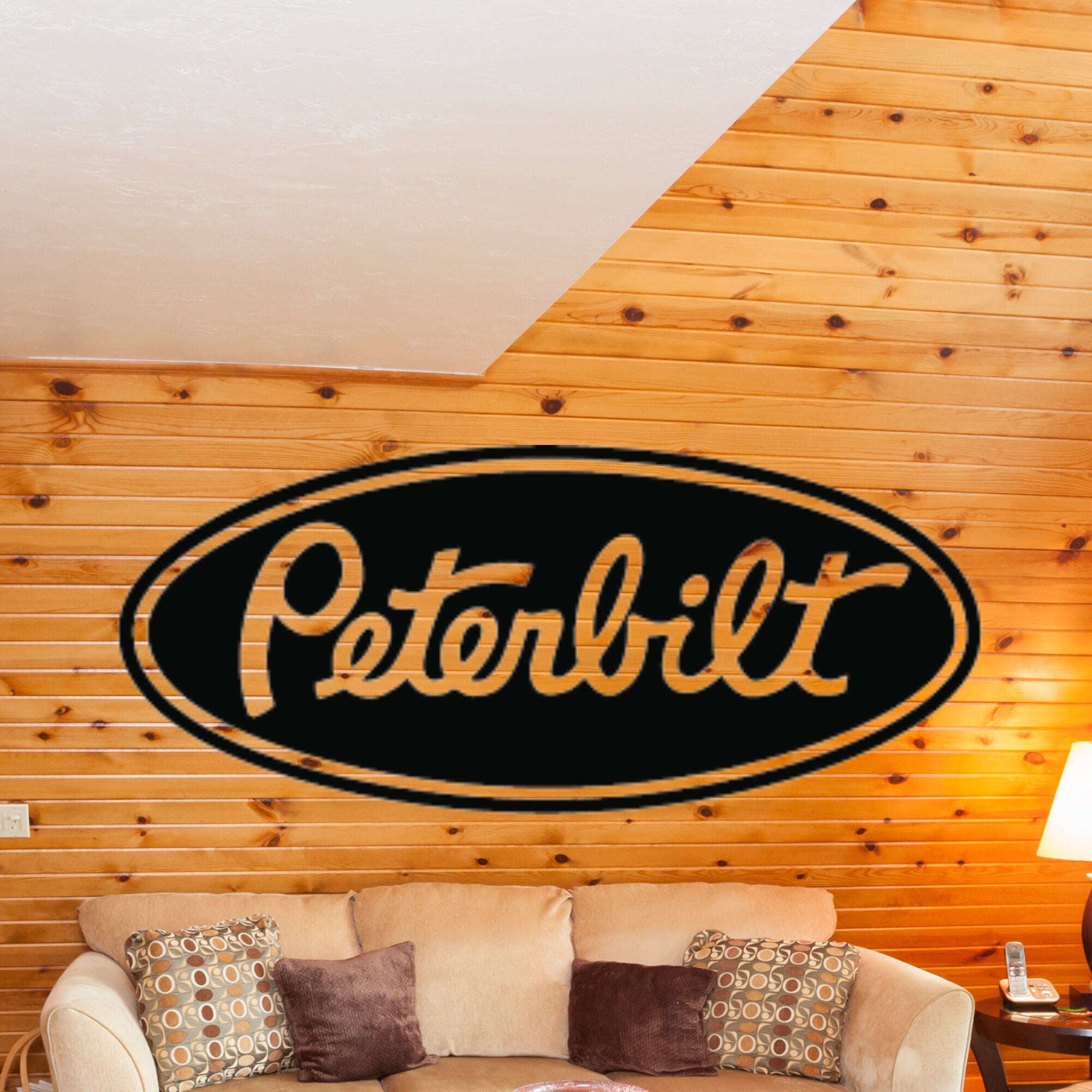 Peterbilt Equipment Logo Wall Art, Monogram, Peterbilt Wall Decor ...