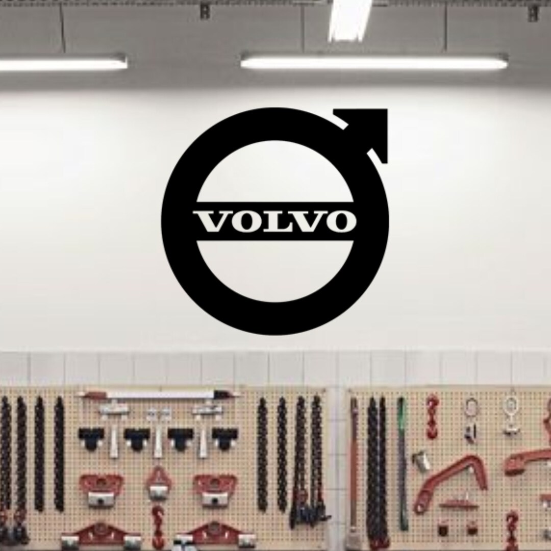 Volvo Logo Wall Art, Volvo Logo Monogram, Volvo Wall Decor, Trucking ...