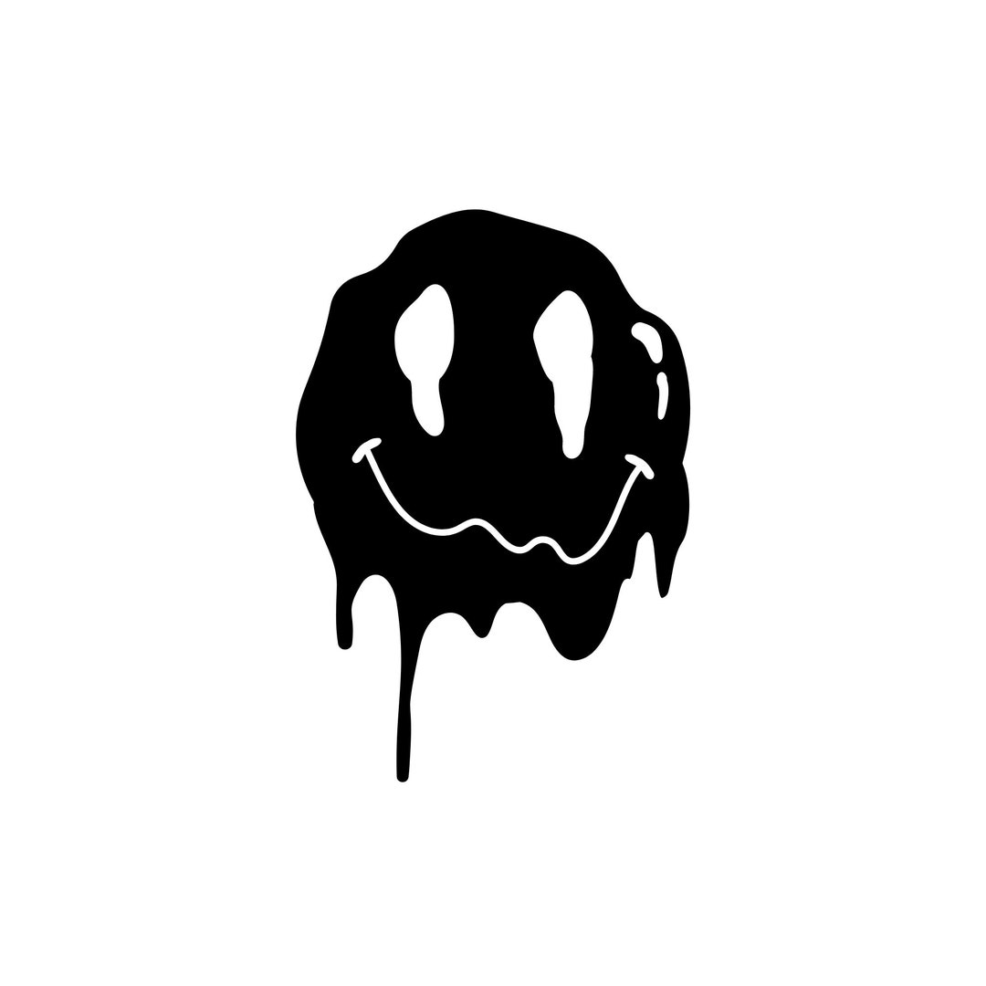 Melting Smiley Face, "psychedelic Smiley: Handcrafted Melting Face Art ...