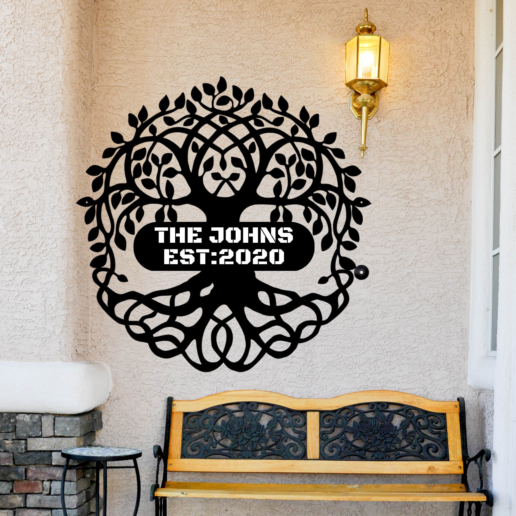 Metal Tree Sign, Valentines Sign, Daughter Sign, Mothers Day Gift, Mom ...